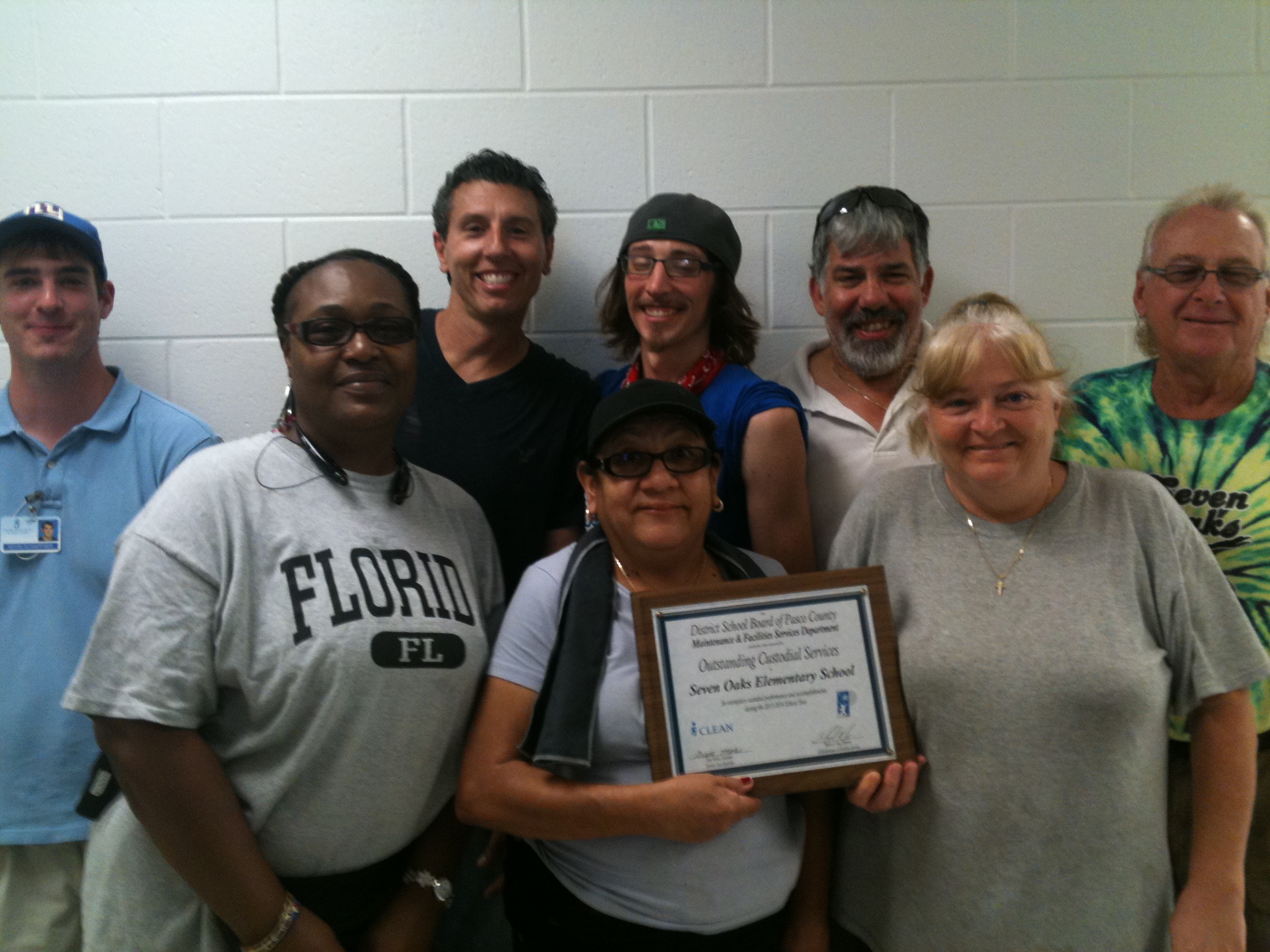 Congratulations To The Awesome Custodial Staff At Seven Oaks Elementary Congratulations To The Awesome Custodial Staff At Seven Oaks Elementary